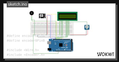 Rotary Encoder Lcd Menu Wokwi Esp32 Stm32 Arduino Simulator