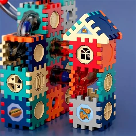 125pcs Diy Creative Pipeline Rolling Ball Building Blocks Marble Drop Set Dropshipper