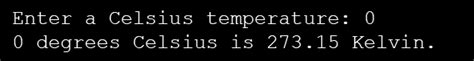 Convert Celsius To Kelvin Temperature In Python Techronology