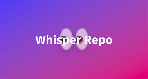 Whisper Repo A Hugging Face Space By Kyungmin011029