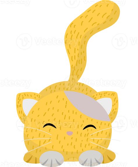 Cute Cat Cartoon Illustration 31823768 Png