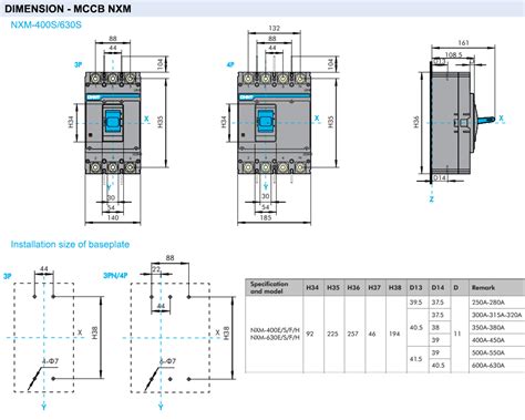 Cầu Dao Tự động Mccb Chint Nxm‐400s 4300b 320a 4p 50ka