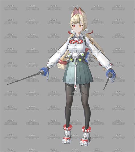 绝区零爱丽丝 Blend模型 玩酷cg