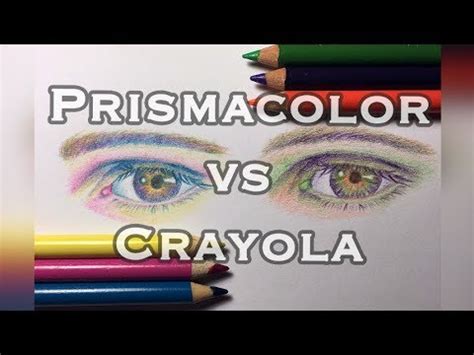 Crayola Vs Prismacolor Color Pencil Eye Drawings Time Lapse Anila Tac