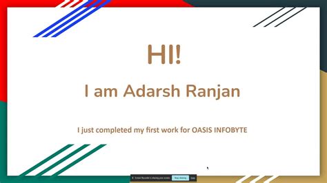Adarsh Ranjan On Linkedin Connections Internship Androidappdevelopment Oasisinfobyte
