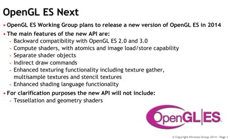 Opengl Es 31 Unveiled At Gdc Brings New Heterogeneous Efficiency To Mobile Gpus Extremetech