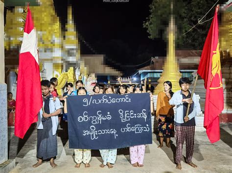 စစ်ကျွန်မ ချင်းတွင်းမြစ်ကမ်းဘေးကျေးရွာများသပိတ်စစ်ကြောင်း