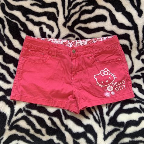 Adorable 2000s Hello Kitty Sanrio Booty Shorts Size Depop