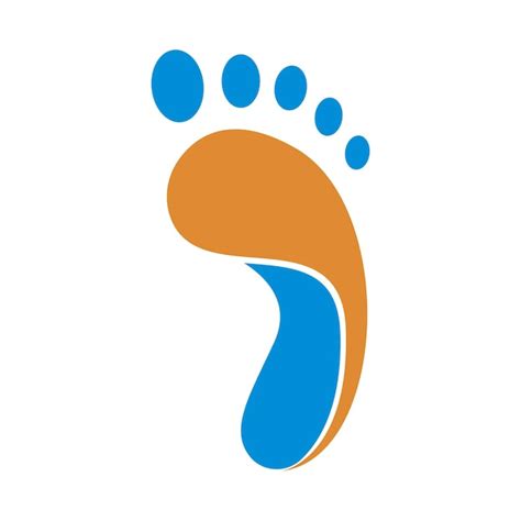 Premium Vector Human Foot Icon Logo Design Illustration