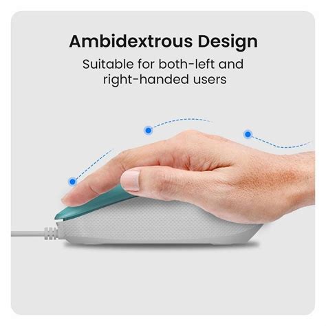 Portronics Toad 102 Wired Mouse With 3 Buttons Clickable Scroll Wheel