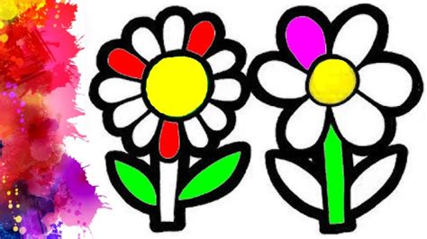 Як Намалювати Квіти 🌺🌺🌺Намалювати малюнок Квіти🎨 Малювання для дітей Youtube