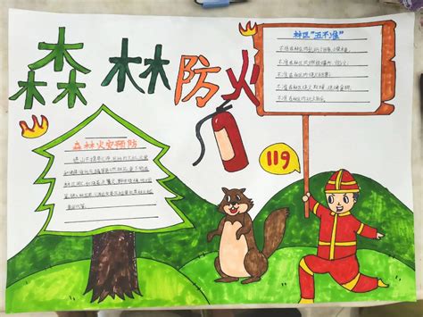 1~6年级一等奖手抄报森林防火 1~6年级一等奖手抄报森林防火 画趣文库（我爱生活）