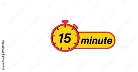 15 Minutes Timers Clocks Timer 15 Minute Icon Countdown Icon Time Measure The Chronometer