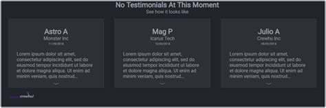 Automated Public Testimonial Feed Crewhu