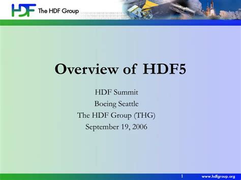 PPT Overview Of HDF PowerPoint Presentation Free Download ID