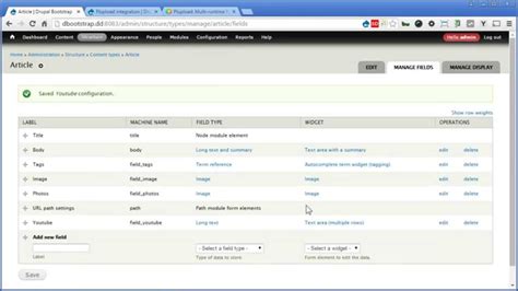 Drupal Bootstrap 15 Getting Article Content Type Ready Youtube