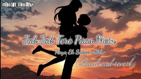 Jab Jab Tere Paas Mein Aaya Ek Sukoon Mila Slowed And Reverb Songs
