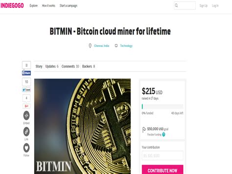 Bitmin Quarter Of Way Through Crowdfund Campaign New Cloud Mining Company