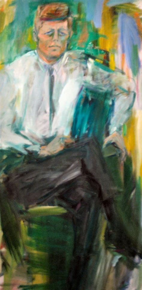John F Kennedy Presidential Portrait By Elaine De Kooning … Flickr