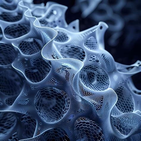 Dynamic Blue Abstract Waveform Background Premium Ai Generated Image