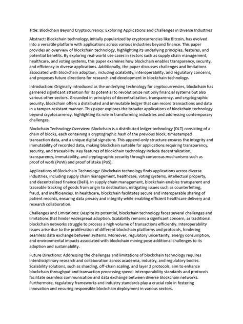 Quantum Computing Potential Pdf Cryptocurrency Computing