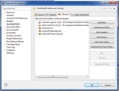 Android Facebook Library Project Is Showing Error But There Is No