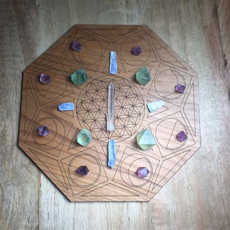 Crystal Grid Moon Phases Metaphysical Healing Etsy