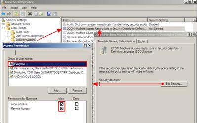 DCOM Configuration Dcomcnfg