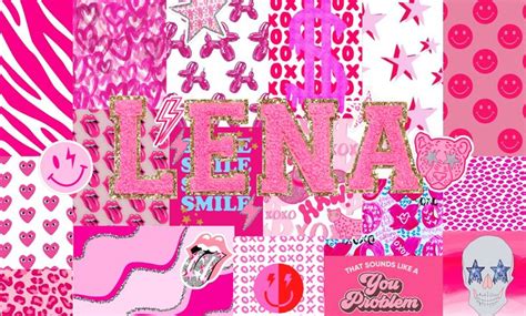 Preppy Pink Computer Background