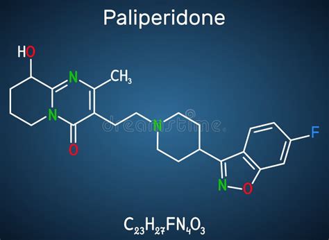 Paliperidone 9 Hydroxyrisperidone Molecule It Is Atypical Antipsychotic Agent That Is Used In