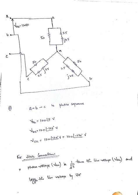 [solved] A Balanced Three Phase Three Wire System Has A Y Connected Load Course Hero