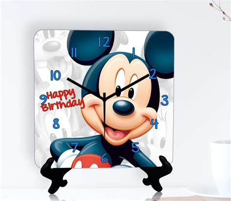 Printable Mickey Mouse Clock Face Printable New Year Banners