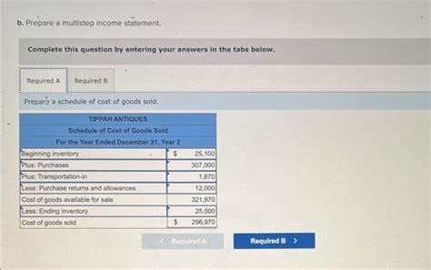 Solved Exercise 4 21a Static Determining Cost Of Goods