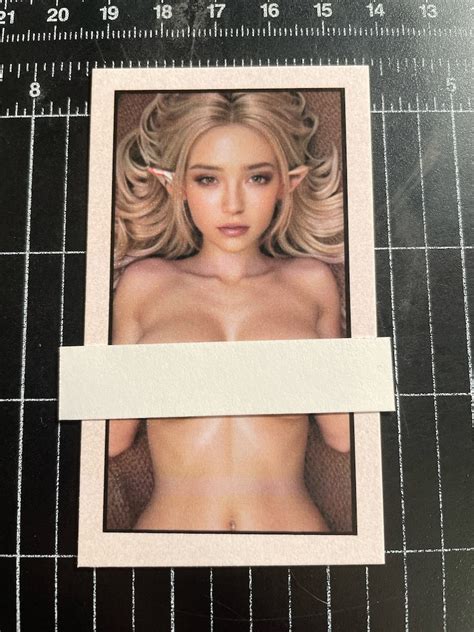Sexy Anime Nude Card Custom One Of One Etsy