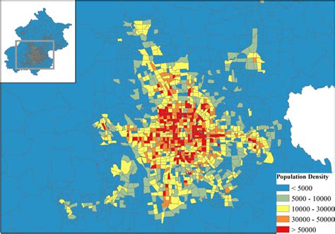 Population Distribution In Beijing Download Scientific Diagram