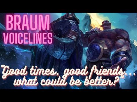 Braum Quotes The Heart Of The Freljord Braum Quotes Youtube