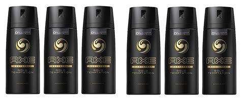 Buy Pack Of 6 Cans Axe Gold Temptation Body Spray Antiperspirant