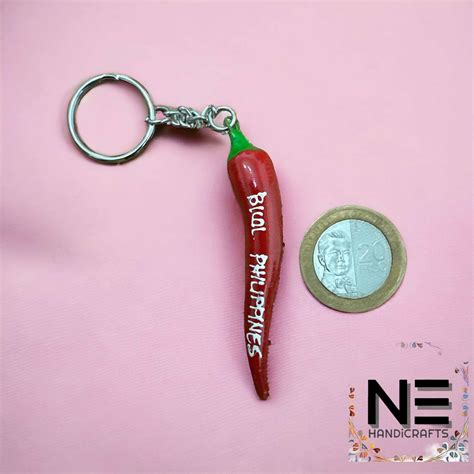 Bicol Souvenir Personalized Name Sili Pili Keychain Christmas Wedding