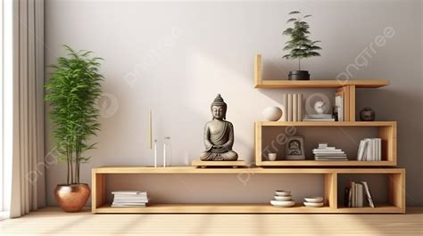 현대적인 젠 룸에서 젠 스타일 캐비닛의 3d 렌더링 Tv 스탠드 Tv 테이블 거실 Tv 배경 일러스트 및 사진 무료 다운로드 Pngtree