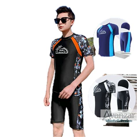 ส่งทันทีจากไทย 💥ชุดว่ายน้ำแบบกางเกง Sale ไส่ได้ทั้งชายและหญิง รหัส 445 Shopee Thailand