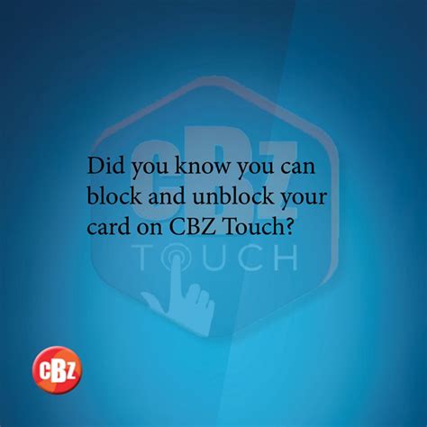 Cbz Holdings Did You Know You Can Block And Unblock Your Lost Or Stolen Cbz Cards Using Cbz