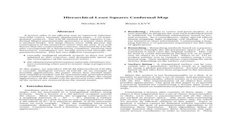 Pdf Hierarchical Least Squares Conformal Map Loriaaliceloriafrpublicationspapers2003