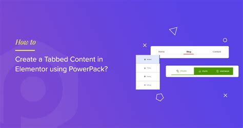 How To Create Tabbed Content In Elementor Using PowerPack Addons