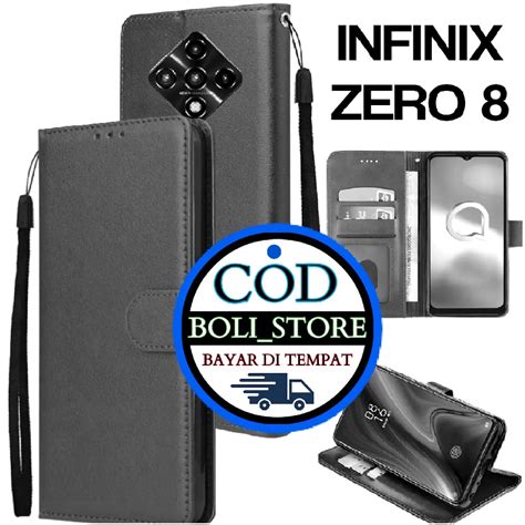 Jual Case Hp Infinix Zero 8 Flip Case Premium Flip Wallet Kulit Infinix