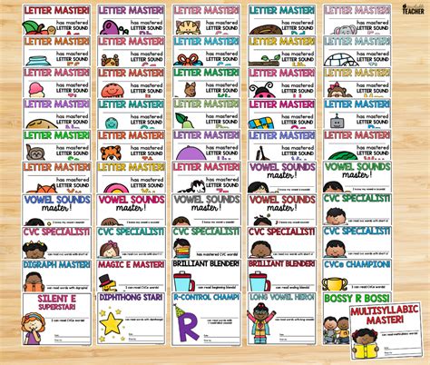 Printable Phonics Awards To Celebrate Reading Success