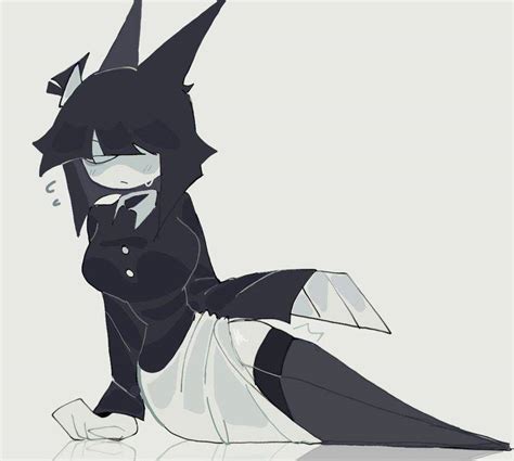 Rule 34 Buttons Cat Ears Collared Shirt Dress Fpe Fundamental Paper Education Hanharie H H