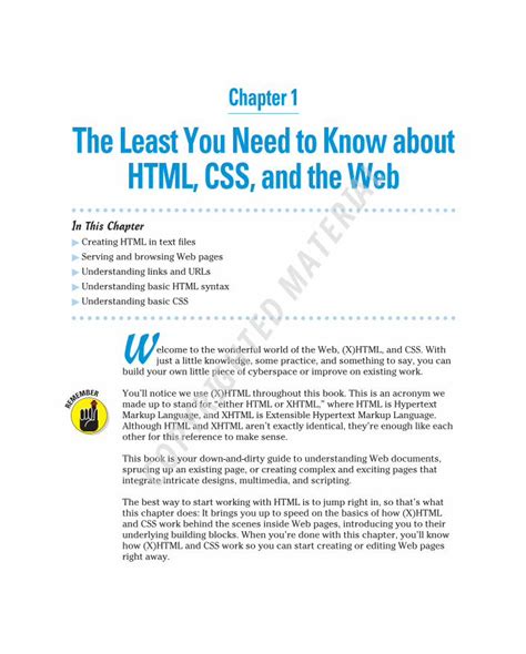 PDF Chapter The Least You Need To Know About Angle Brackets Enclose HTML And XHTML Markup