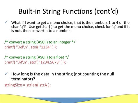 Ppt Representing Strings And String Io Powerpoint Presentation Free