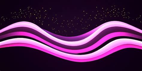 Premium Ai Image Abstract Background Gradient Purple Pink Curve Wave Stripes