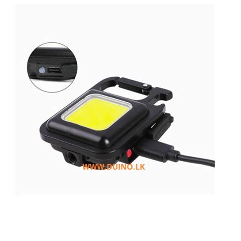 Mini Led Cob Flashlight Rechargeable Cob Keychain Light 500 Lumens 3